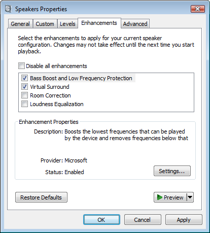 No Sound On Computer Running Vista - Bayside Inn